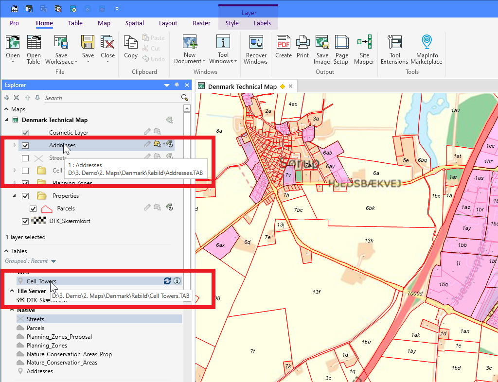 Расположение файлов таблиц и рабочих наборов в MapInfo Pro | mapinfo.ru